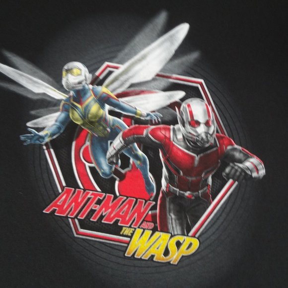 Marvel | Shirts | Marvel Antman Wasp Super Hero 5xlt Black Tshirt J93 ...
